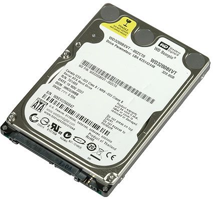 Western Digital Scorpio WD3200BEVT (320 GB) - WD and Toshiba Join the ...