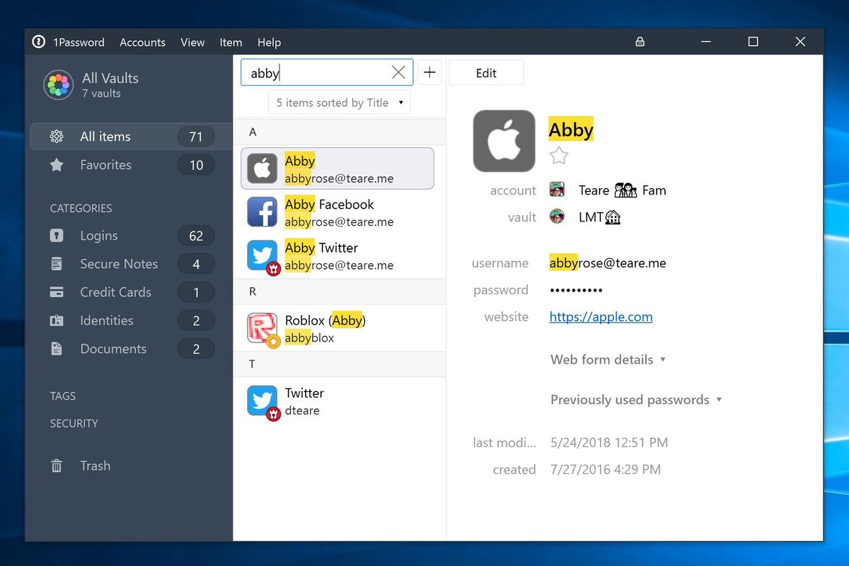 1Password for Windows updated with new look and Windows Hello support ...