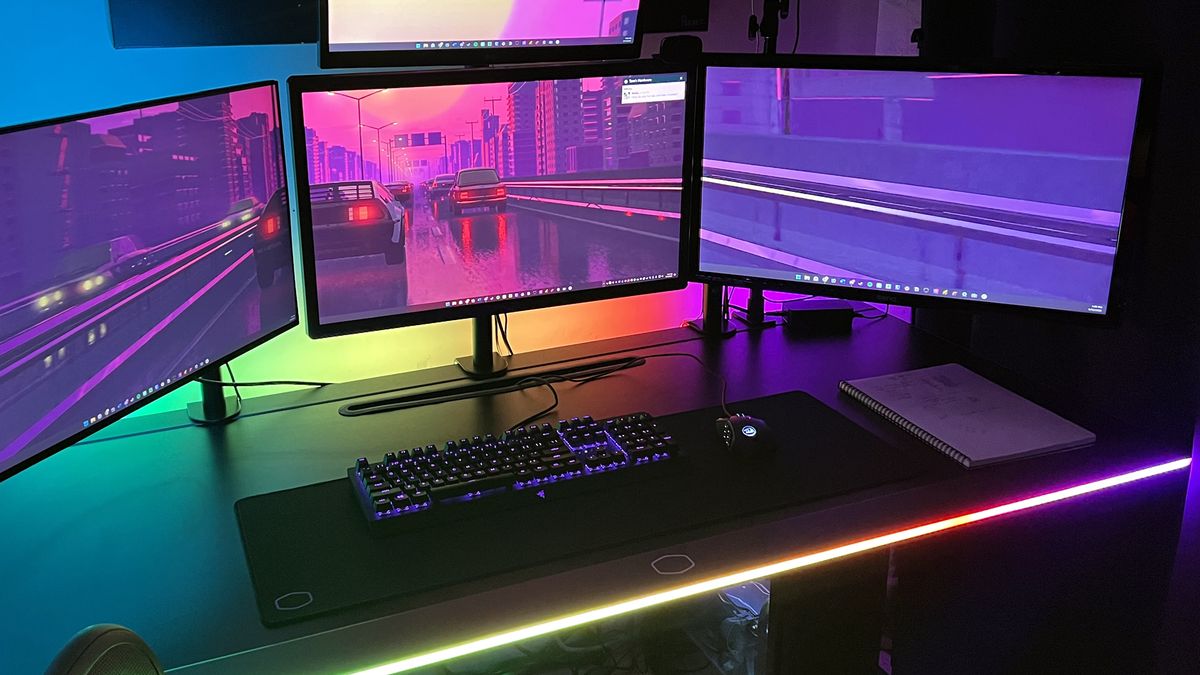 Cooler Master GD160 ARGB Gaming Desk Review: Perfect Ambiance | Tom's ...