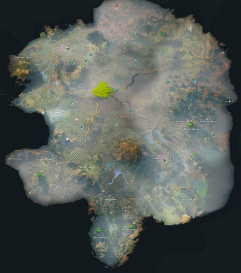 Biomutant map - size and regions explained | GamesRadar+
