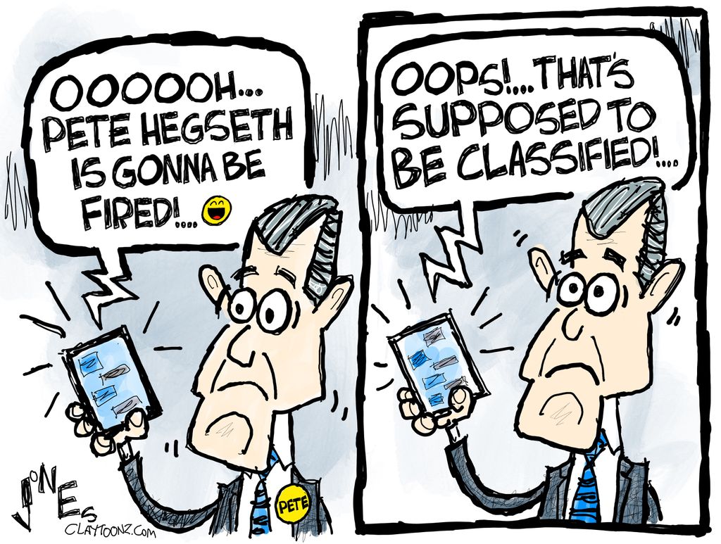 5 classified cartoons about Pete Hegseth's precarious position | The Week
