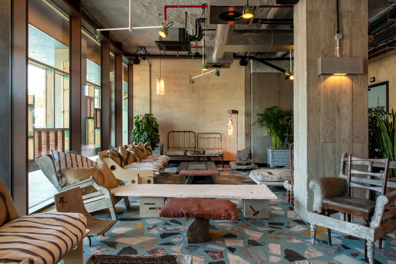 Jam Hotel Lisbon’s interiors are a proud unfinished business | Wallpaper*
