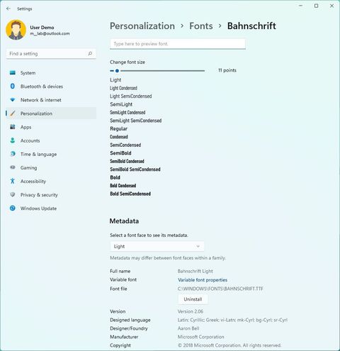 How to manage fonts on Windows 11 | Windows Central