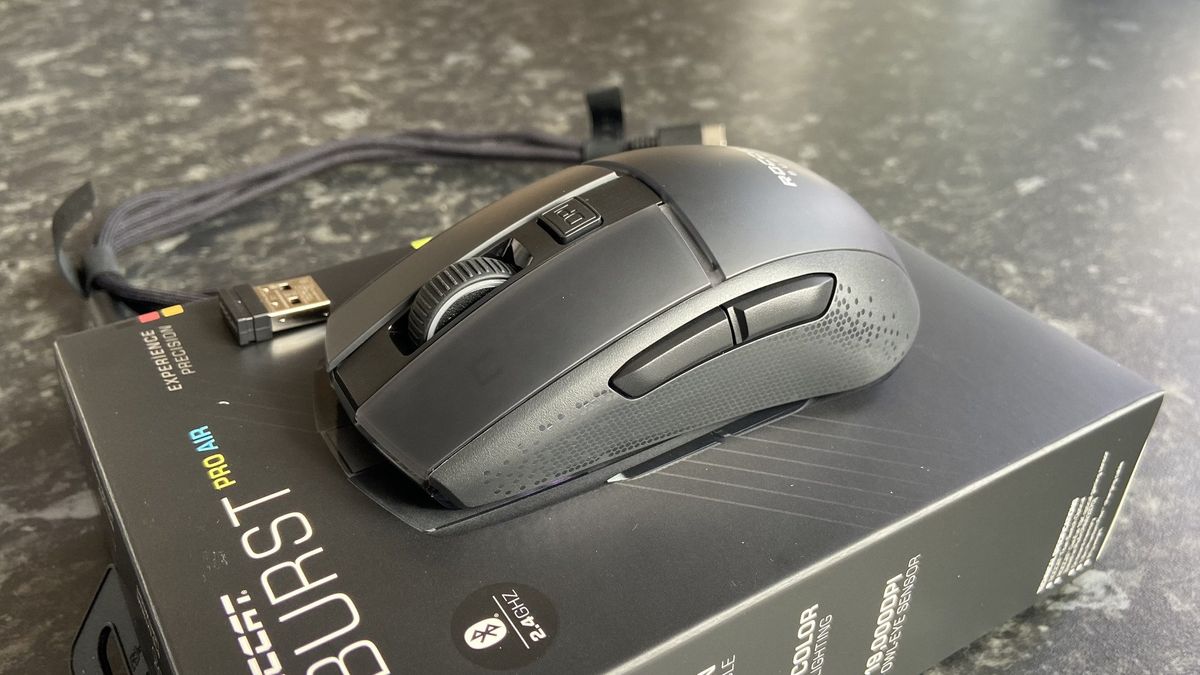 Roccat Burst Pro Air wireless gaming mouse review: Lightweight luxury ...