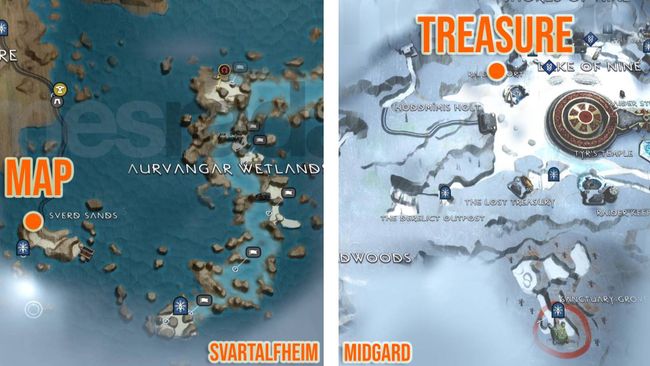 All God of War Ragnarok buried treasure map locations | GamesRadar+