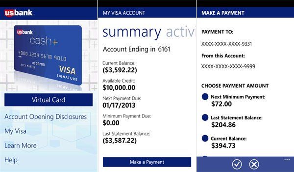 US Bank releases Cash+ Visa Card app for Windows Phone | Windows Central