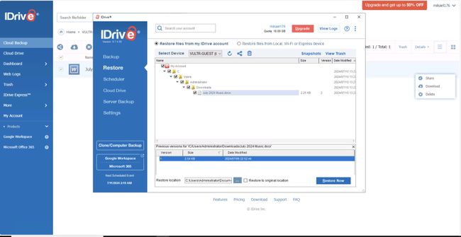 iDrive cloud storage review | TechRadar