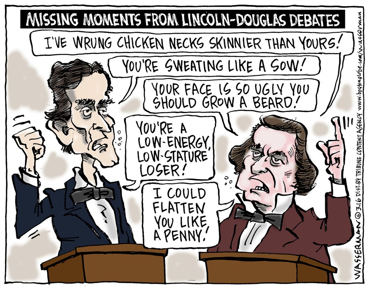 Political Cartoon U.S. Presidential Debates | The Week