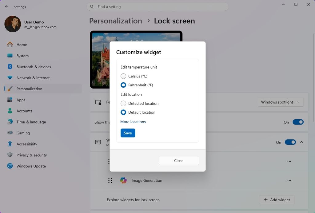 How to manage widgets in the Lock Screen on Windows 11 — customize your ...