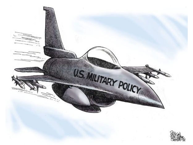 Political cartoon U.S. military policy | The Week