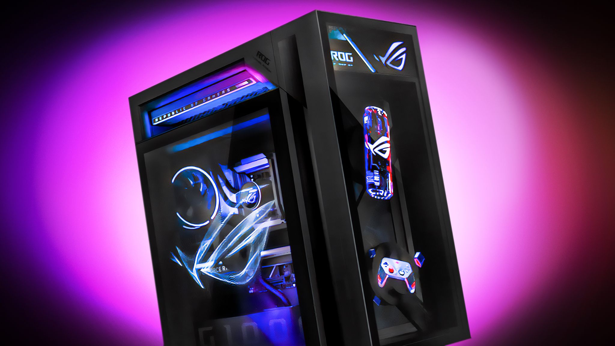 ASUS's hologram desktop creates visuals using ROG AniMe Holo | Windows ...