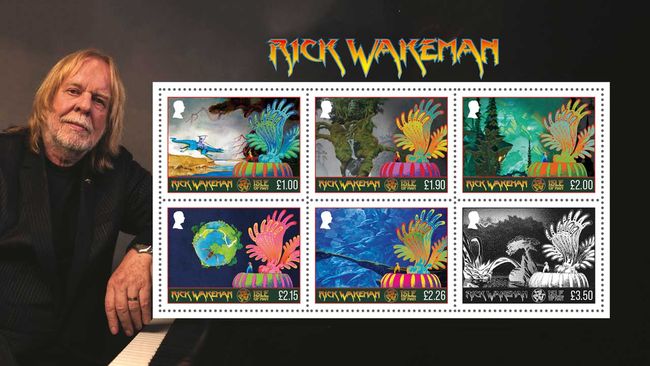 Rick Wakeman celebrated in new set of six stamps designed by Roger Dean ...