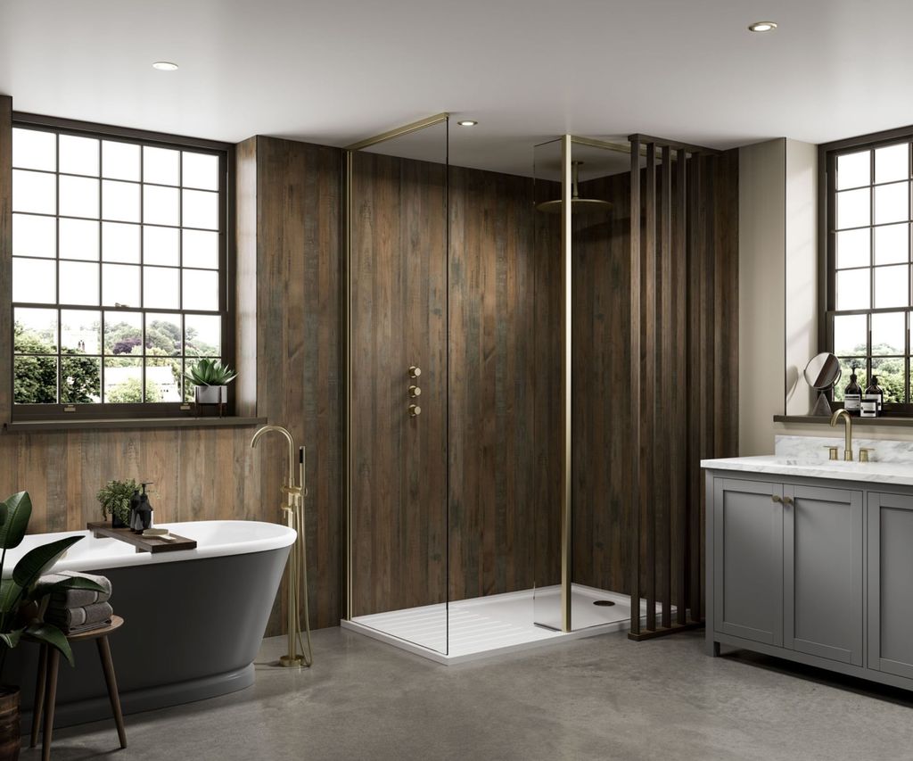 13 wet wall bathroom ideas for a stylish alternative to tiles ...