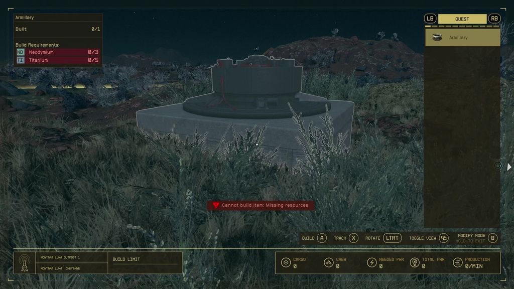 Where should you build the Armillary in Starfield? | GamesRadar+
