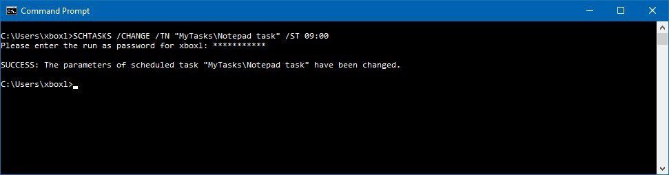 How to create scheduled tasks with Command Prompt on Windows 10 ...