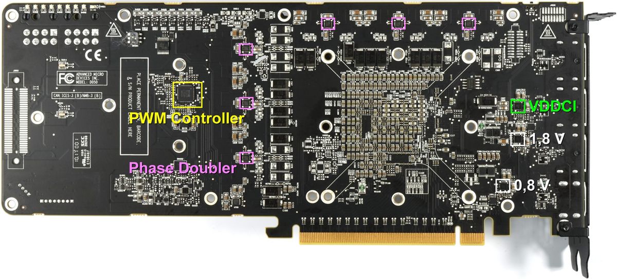 AMD Radeon Vega RX 56 Board Layout & Components