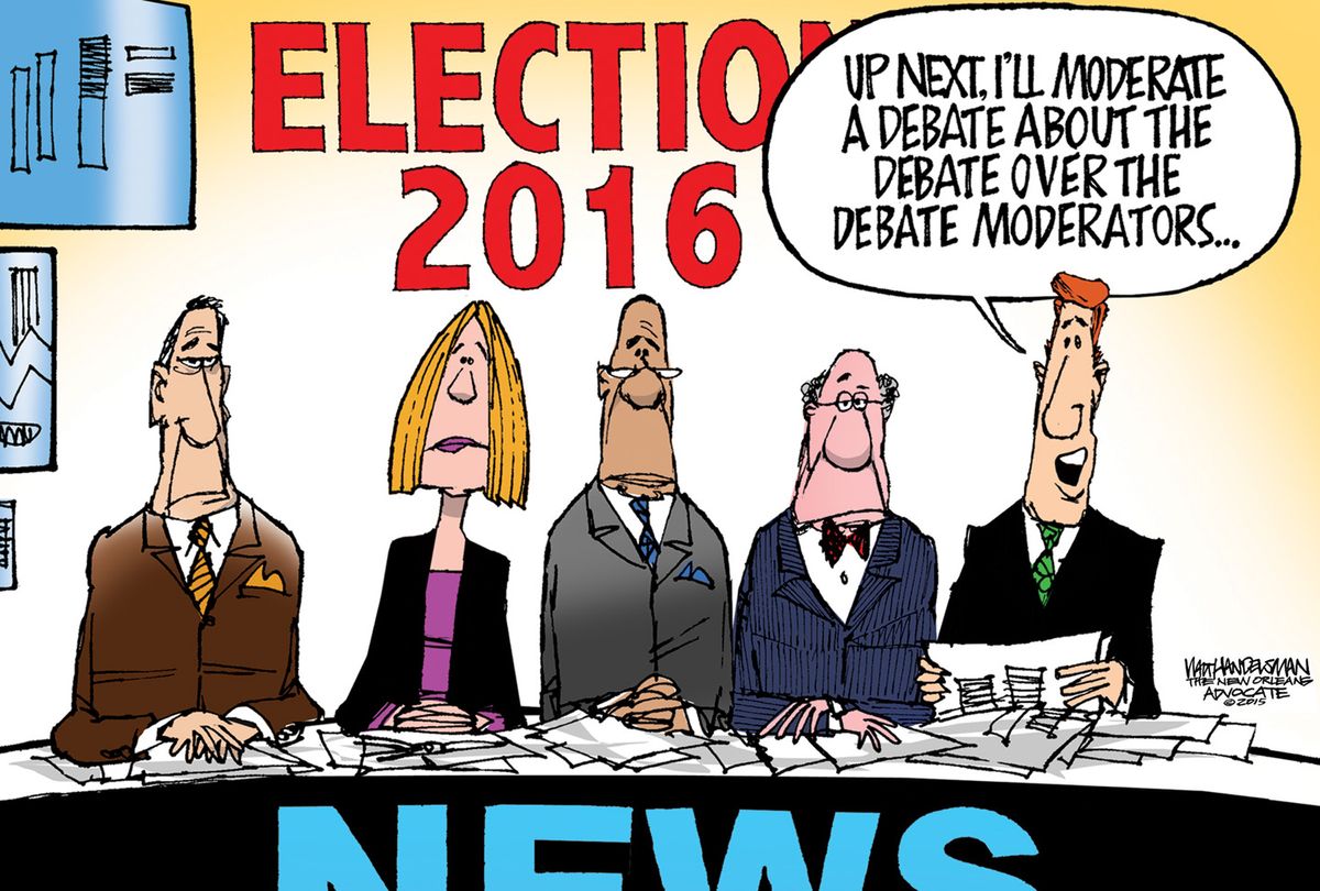 Political cartoon U.S. GOP Debate 2016 Media | The Week