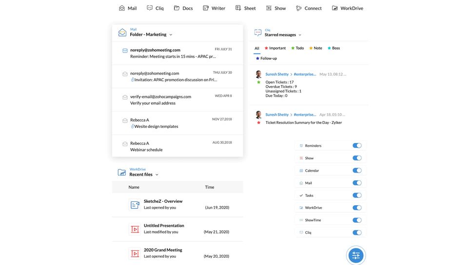 Zoho Workplace | TechRadar