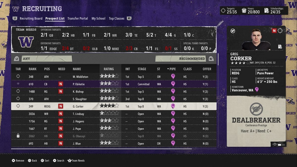 College Football 26 recruiting guide for Dynasty mode | GamesRadar+