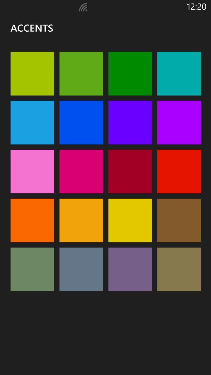 New Accents in Windows Phone 8 offer more choice for personalisation ...