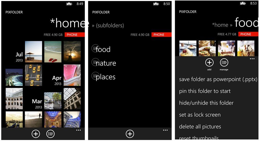 PixFolder, a feature rich photo organizing solution for Windows Phone ...