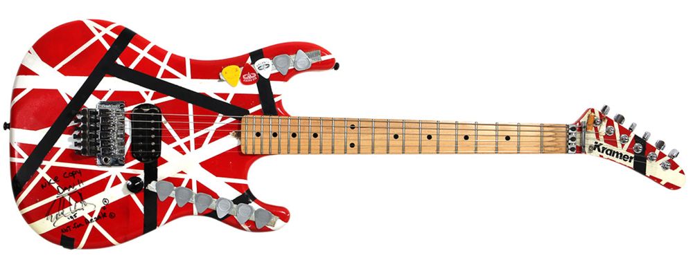 Eddie Van Halen's 1986 Kramer Custom, used on the 5150 tour, goes up ...