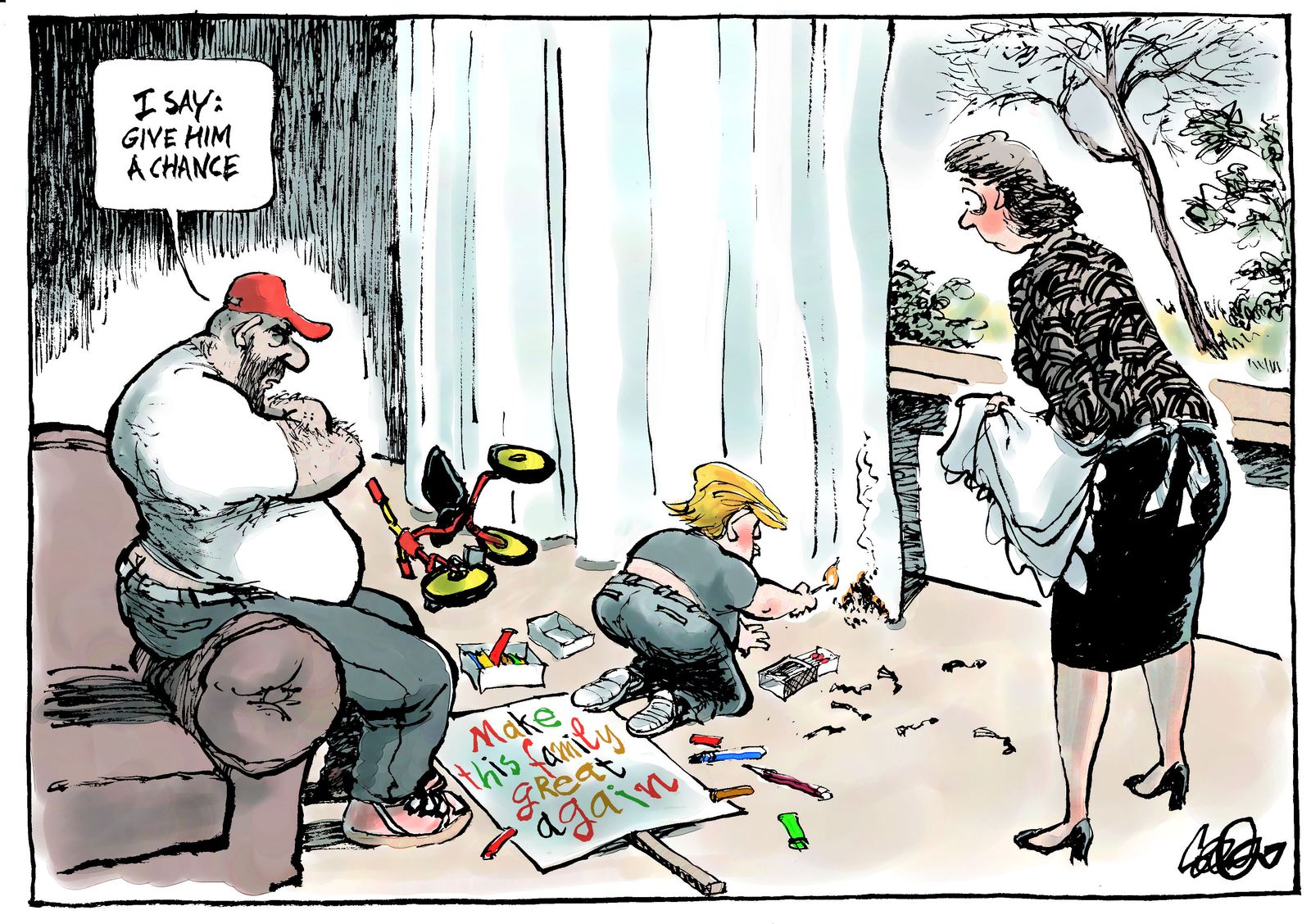Political Cartoon U.S. Donald Trump family child | The Week