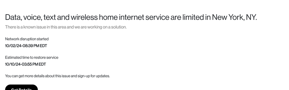 Verizon has second big outage in as many weeks — here’s what we know ...