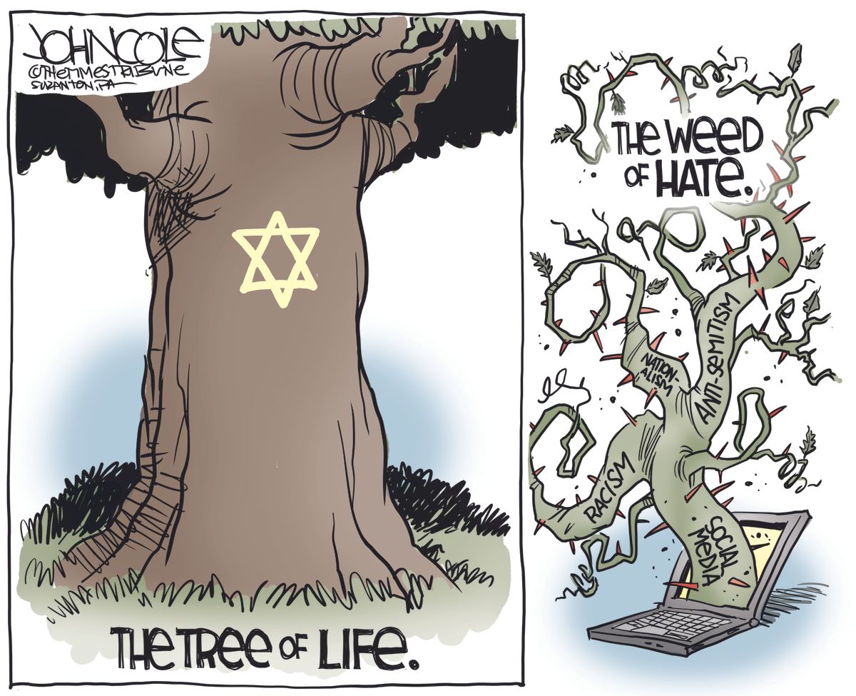 U.S. Tree of Life synagogue shooting anti-semitism racism | The Week