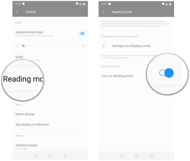How to activate Reading Mode on the OnePlus 6 | Android Central