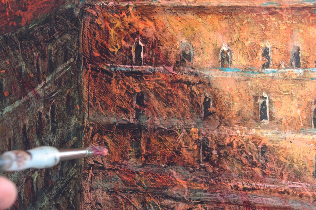 How to paint on a board: Create texture with acrylics | Creative Bloq