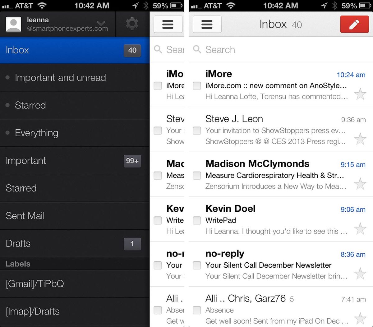 Gmail for iPhone and iPad gets redesigned, adds multiple account ...