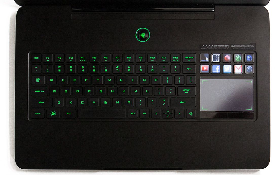 SwitchBlade UI And Keyboard - Razer's Second-Generation Blade Notebook ...