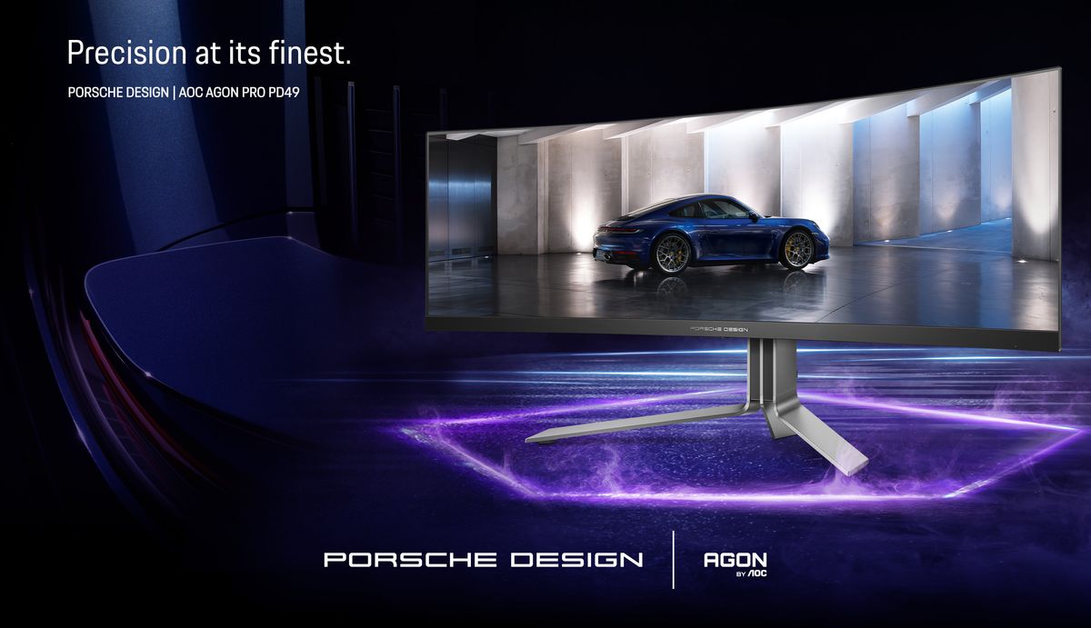 Porsche en AOC introduceren ultra-wide curved gaming monitor van 49 ...