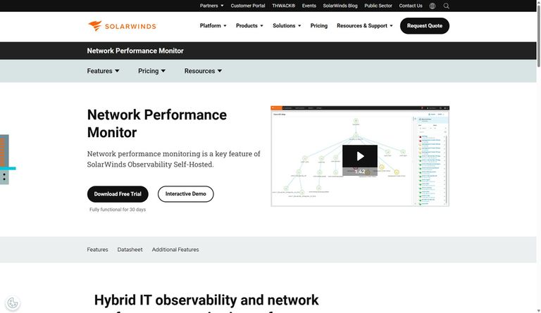 I tested SolarWinds NPM and found it excels at traditional network ...