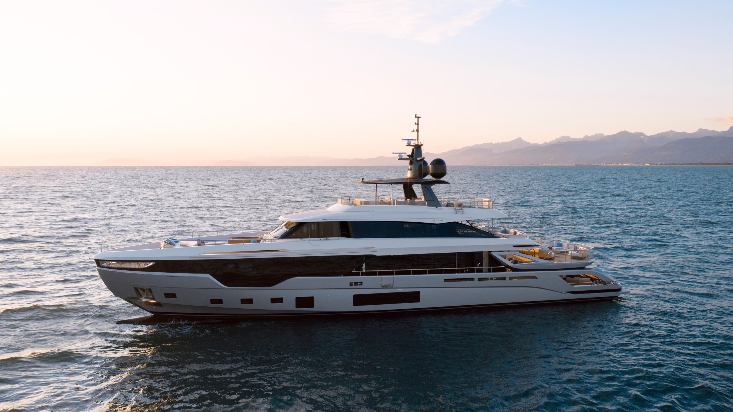 Azimut’s newest superyacht features a refined and light-filled interior ...