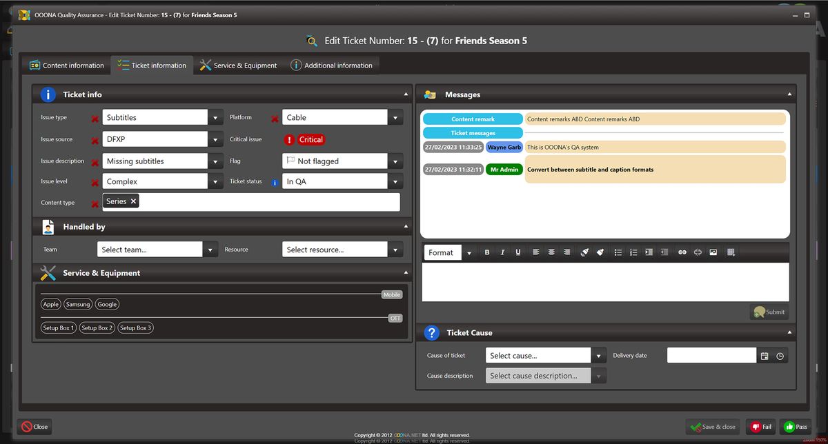 OOONA Introduces Quality Assurance Management Tool | TV Tech
