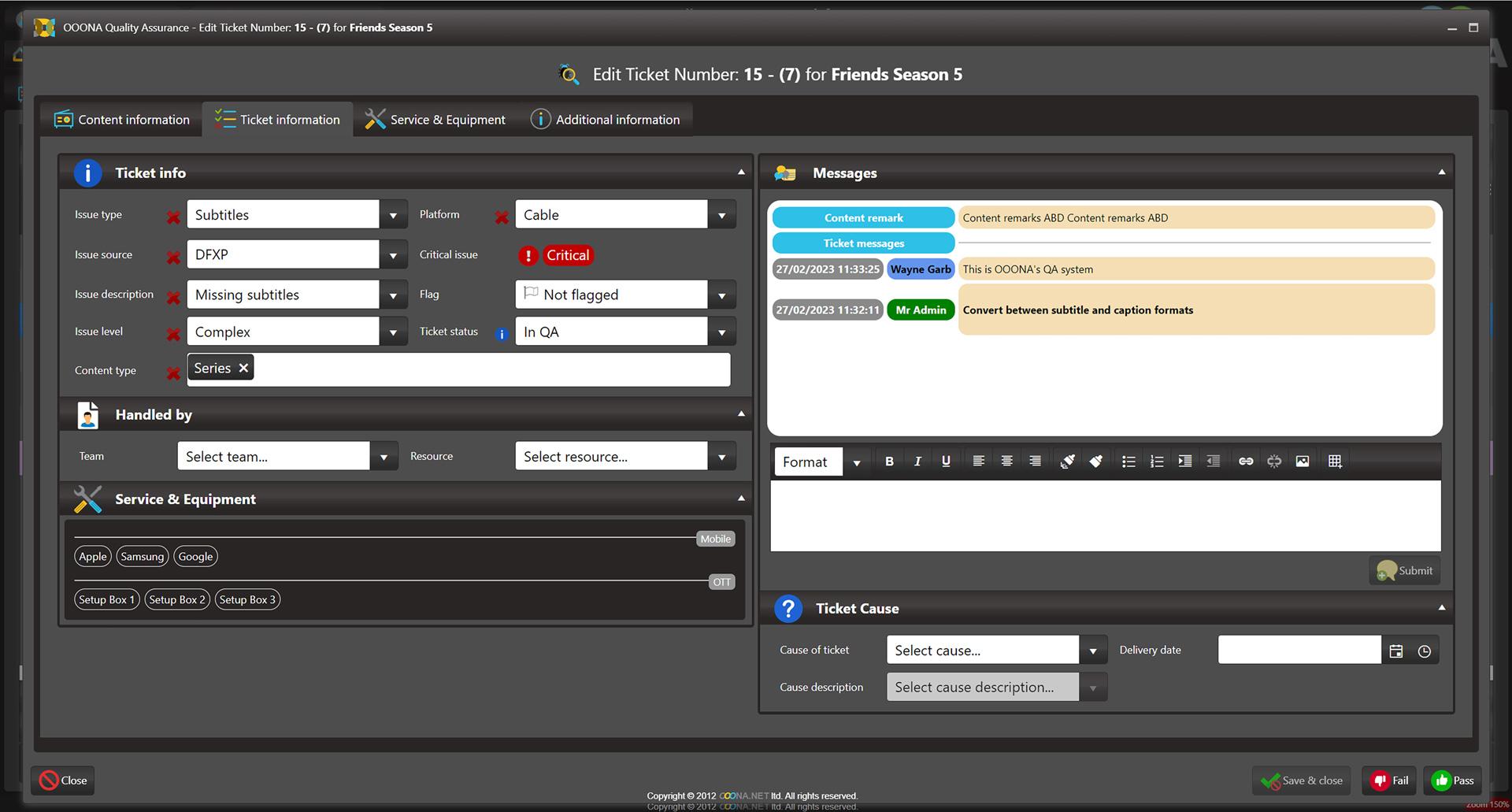 OOONA Introduces Quality Assurance Management Tool | TV Tech