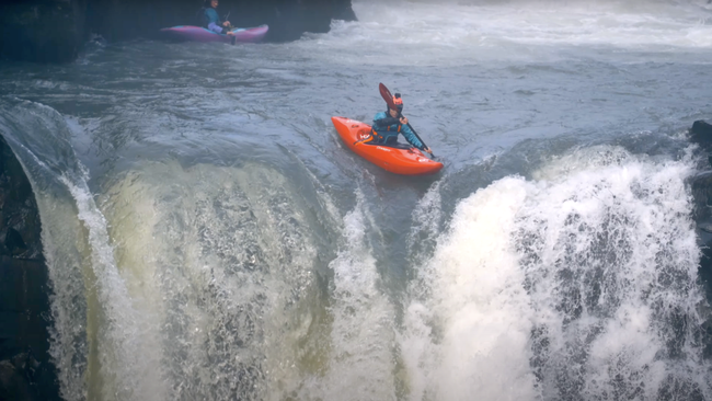 Watch fearless kayakers take some breathtaking plunges over the ...