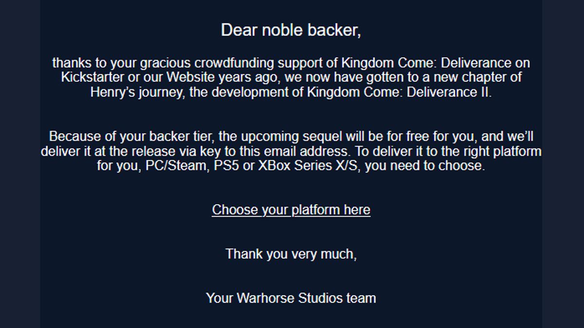 10 years later, Kingdom Come: Deliverance 2 devs stand by original Kickstarter goals to give ...