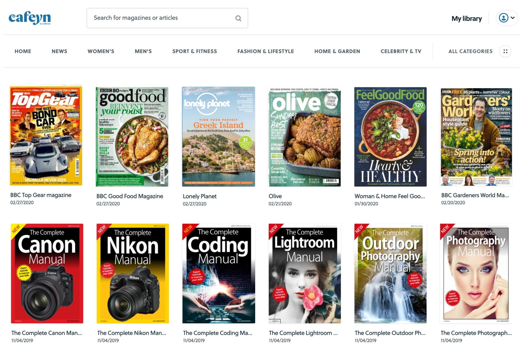 Cafeyn is giving you free access to your favourite magazines throughout ...