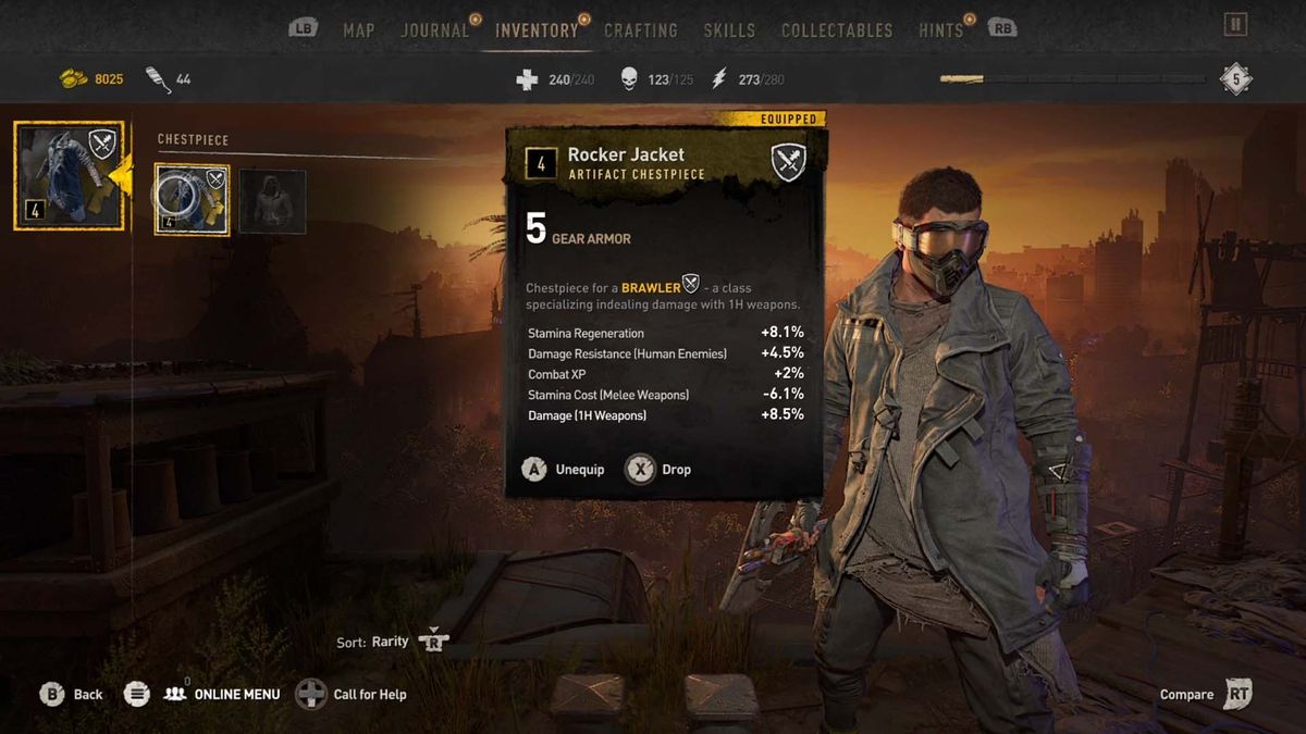 Dying Light 2 Gear and armor explained | GamesRadar+