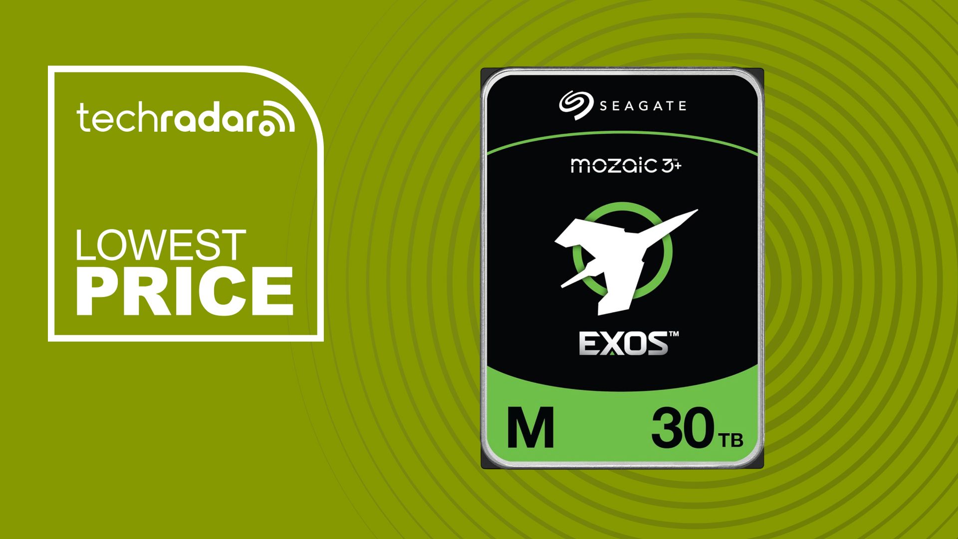 Seagate Exos M 30TB hard drive is the cheapest per TB right now, so act ...
