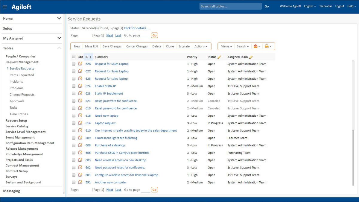 Agiloft Service Desk review | TechRadar