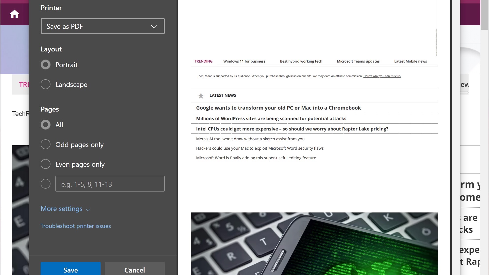 How To Save A Webpage As PDF On Windows And Mac TechRadar
