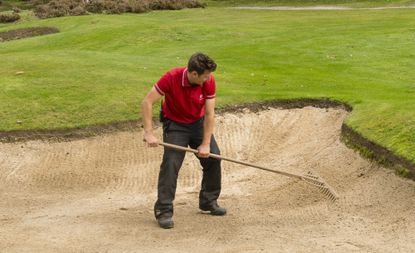 How to rake a bunker properly | Golf Monthly