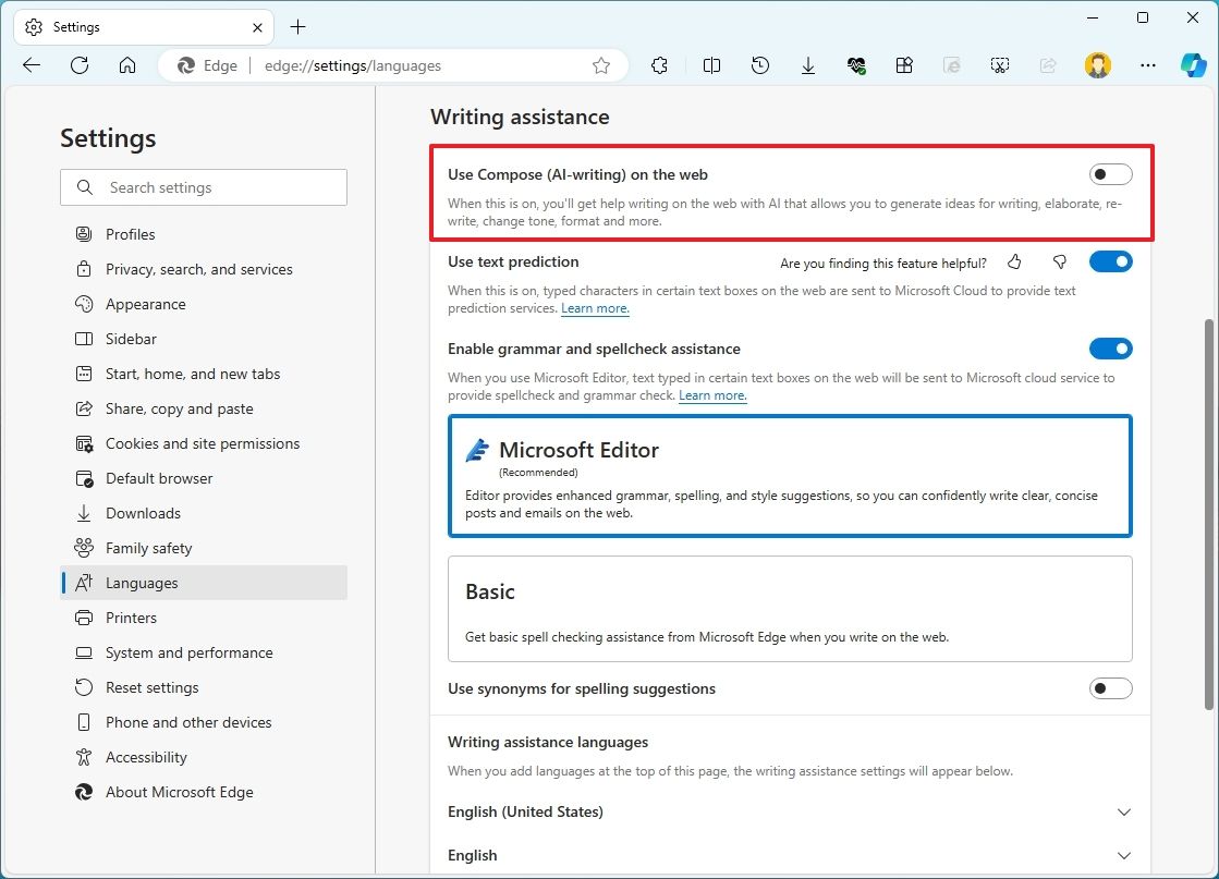 How to get rid of the Copilot rewrite feature on Microsoft Edge ...