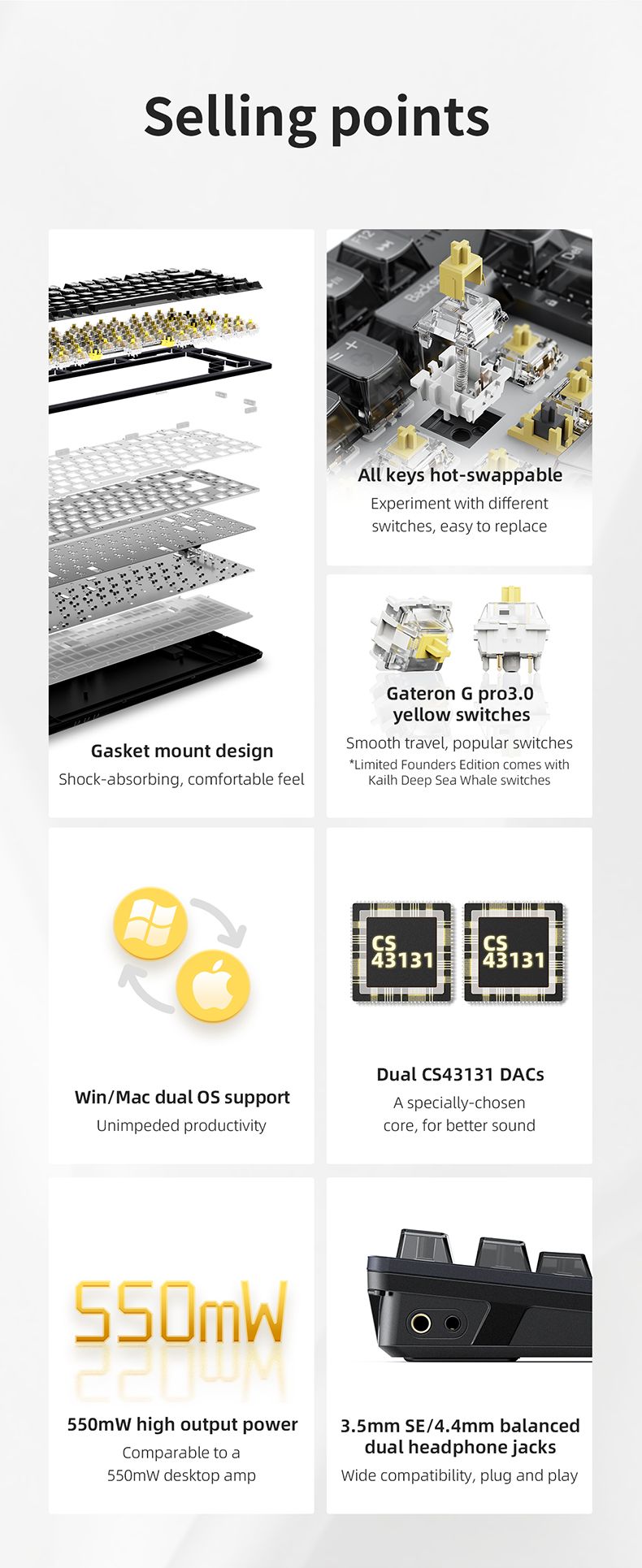 Audiophile mechanical keyboard debuts — the Fiio KB3 HiFi has onboard ...