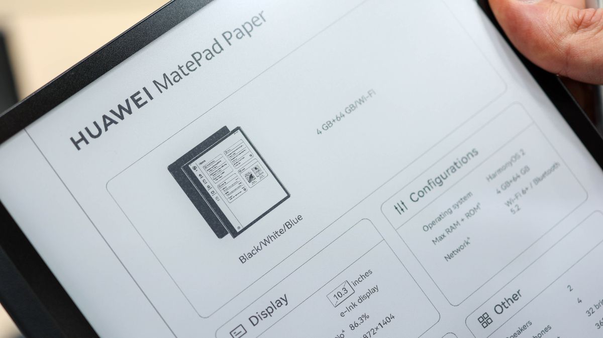 Hands on: Huawei MatePad Paper hands-on review | TechRadar