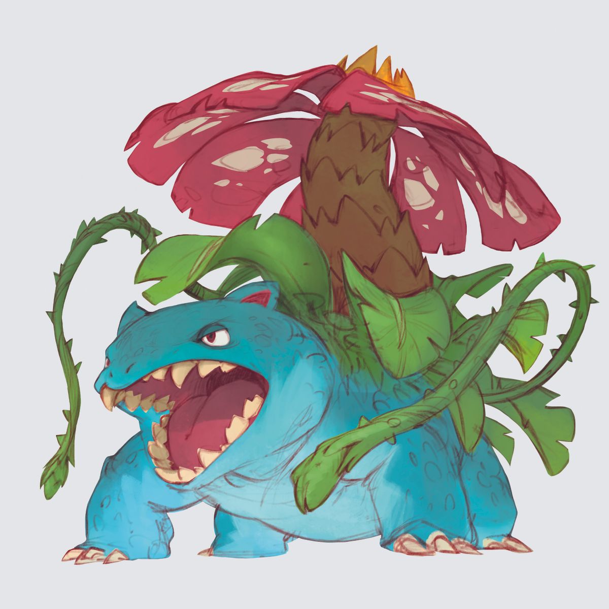 How to paint Pokémon's Venusaur in Photoshop | Creative Bloq